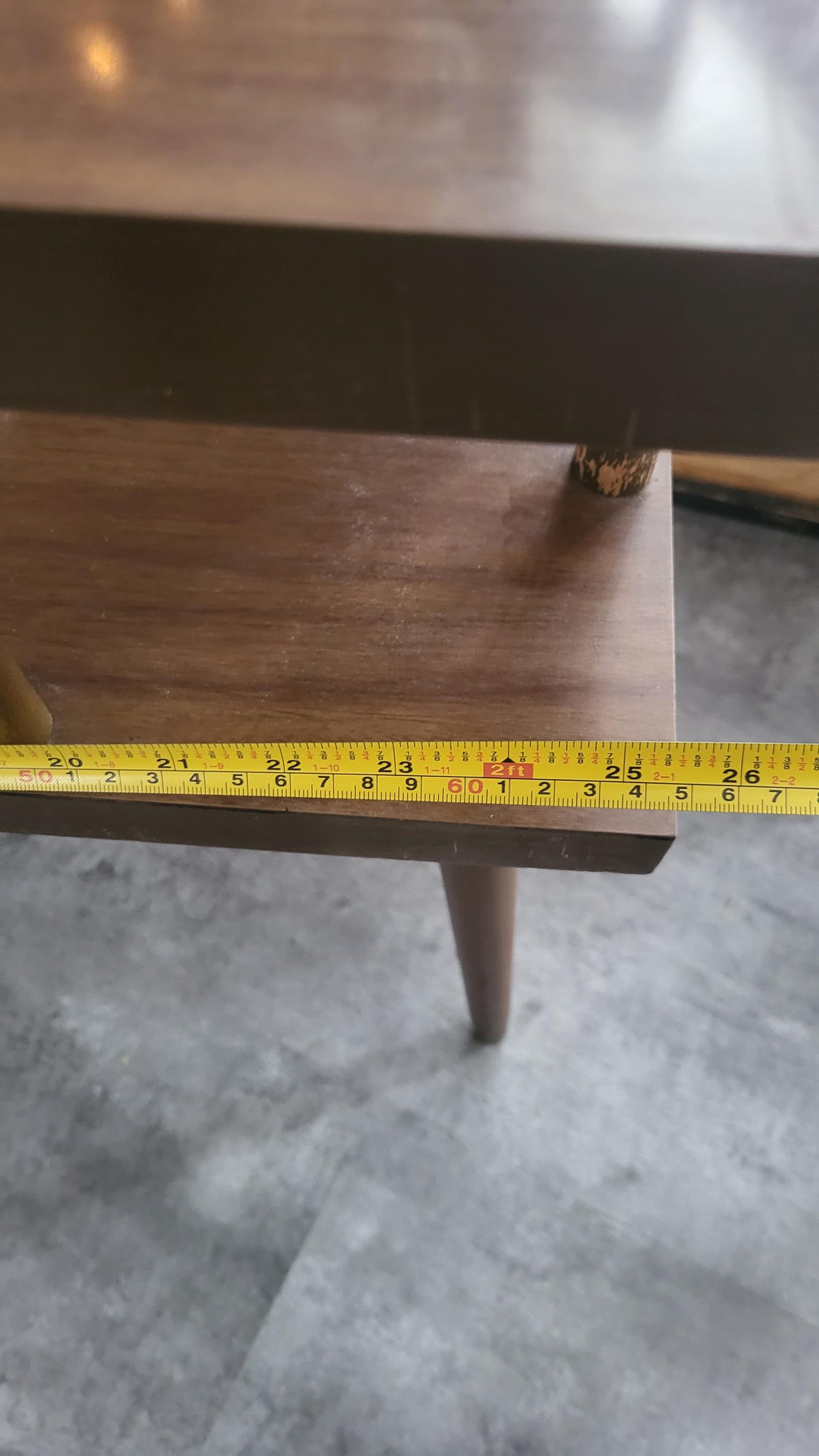 Vintage MCM Faux Wood Table 2 Tier Spindle Style Side End Bedside ...