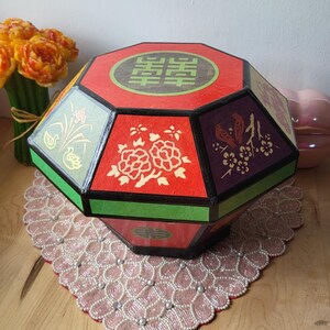 Vintage Handmade Traditional Korean Mulberry Paper Hanji Craft Storage ...
