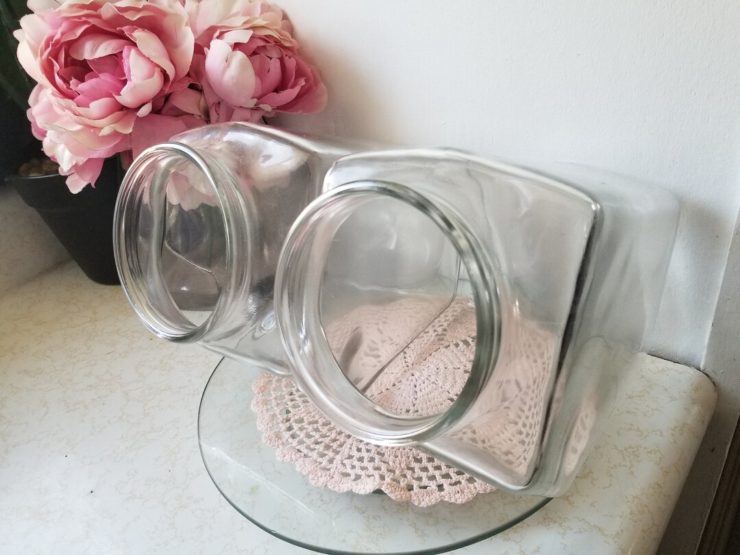 Vintage ( ONE ) Large Glass General Store Candy, Cookie Jar No Lid Made ...