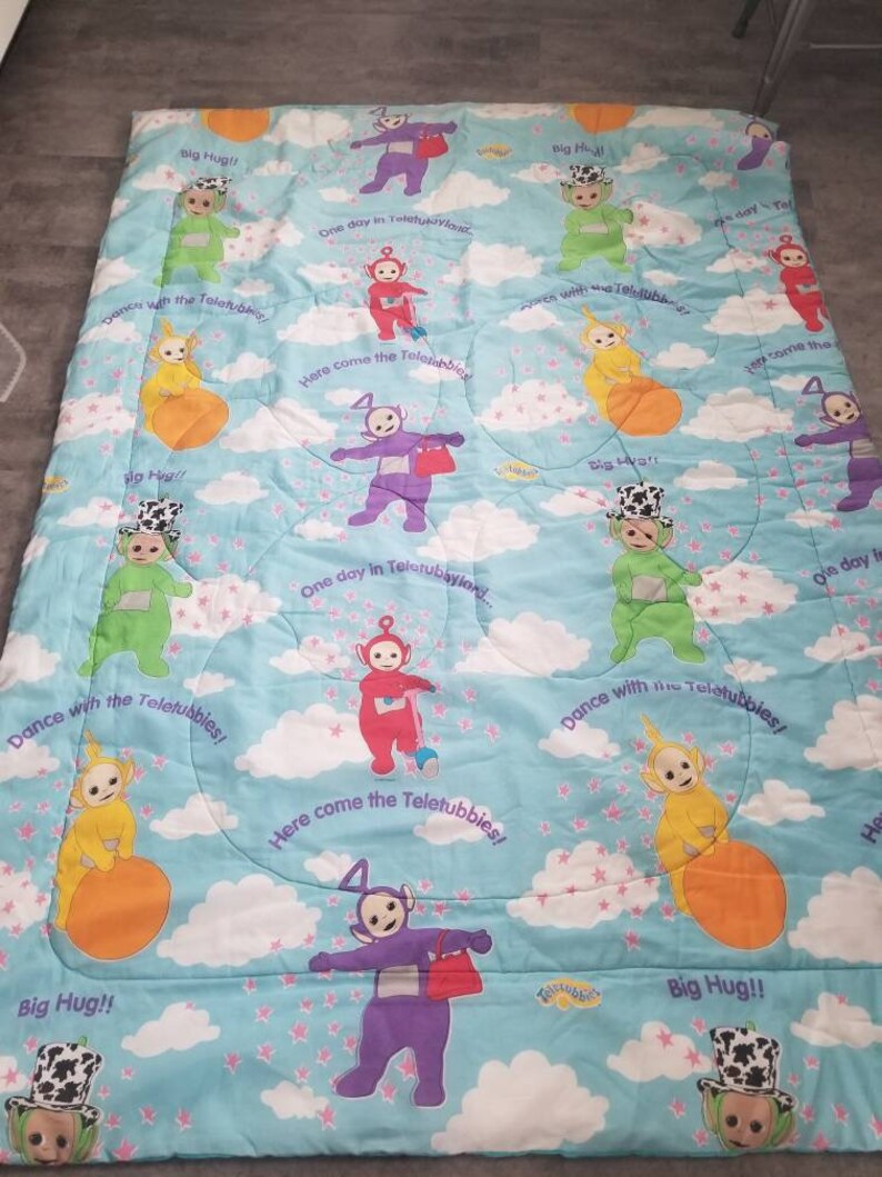 Vintage Années 1990 Teletubbies Twin Size Comforter Blanket - Etsy