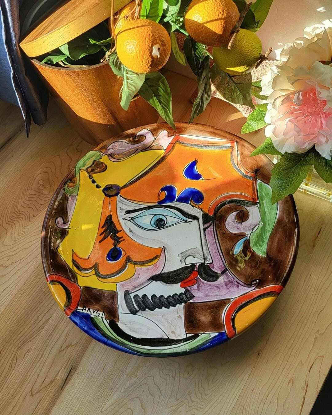Vintage La Musa Ceramic Pottery Wall Decor. Abstract Design. - Etsy