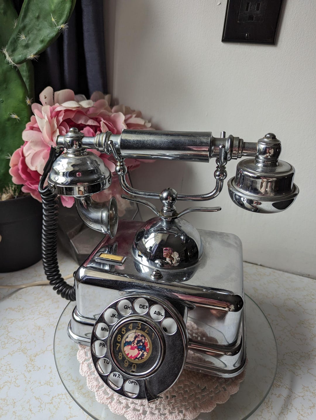 French Victorian Style Rotary Phone Vintage Telephone Retro Office ...