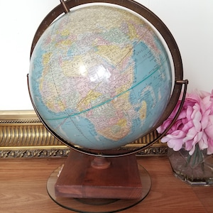 Vintage Cram's Scope-o-sphere 12 Inch World Globe no. 1-12 C73 Textured ...