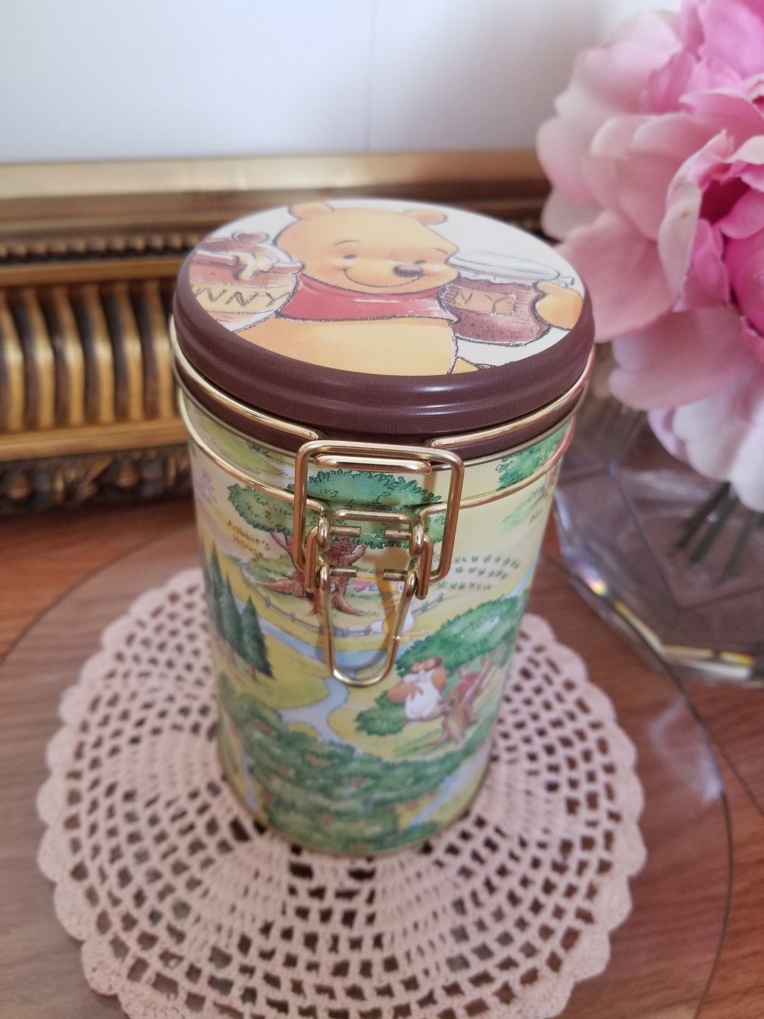 Simply Pooh Winnie the Pooh Latching Canister Crock Storage Jar - Etsy