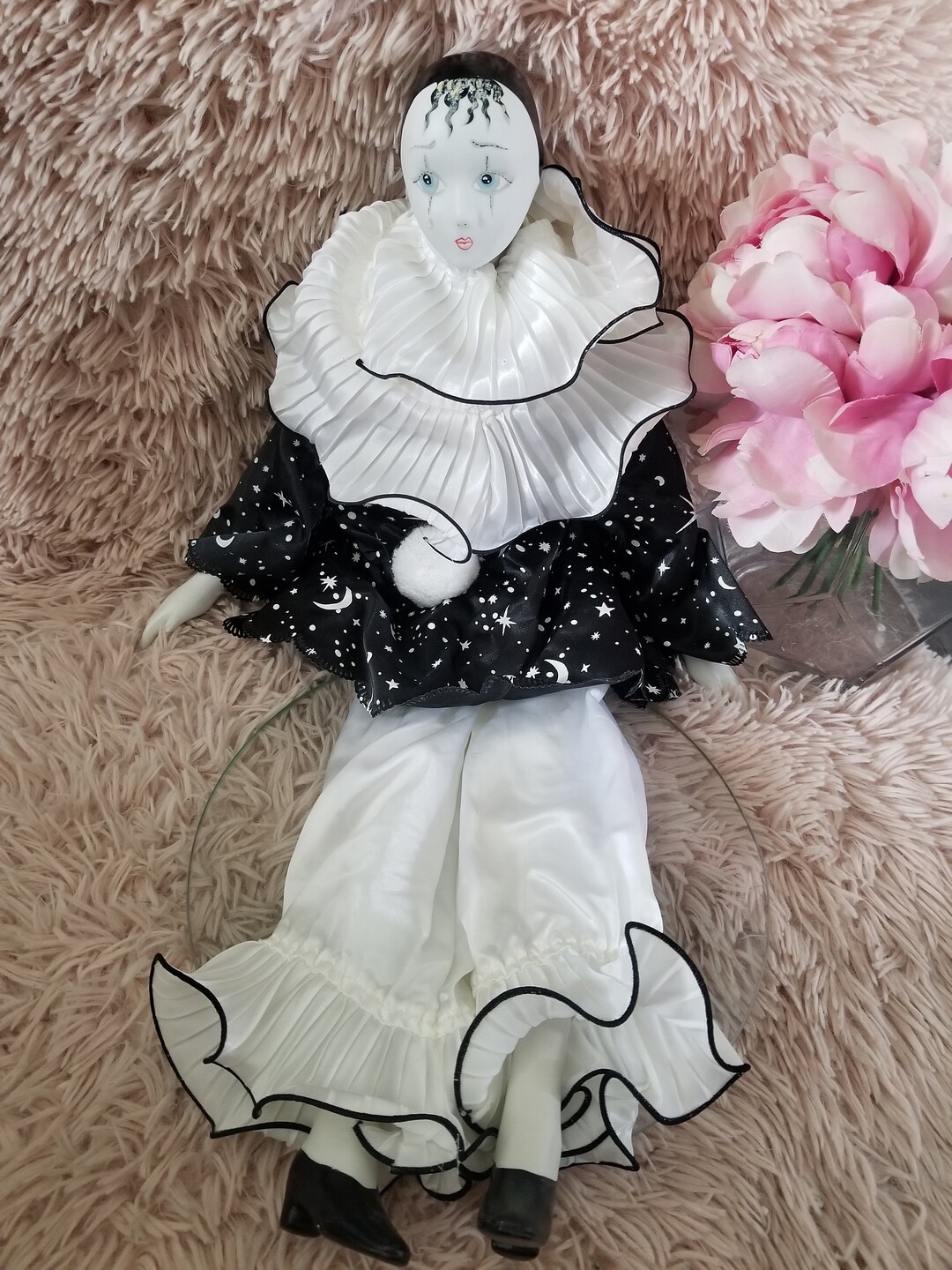Vintage 80's Art Deco Pierrot Moon & Stars Costume - Etsy
