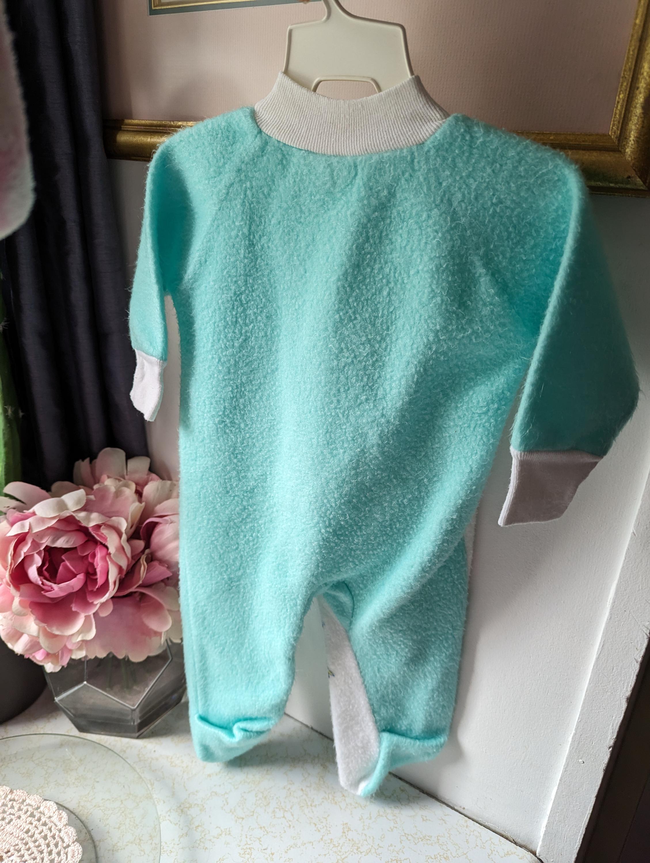 Vintage Retro 80's -90's Pretty Baby Color Block Sleeper Size 6 Months ...