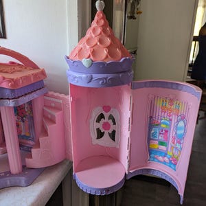 Vintage Y2K Hasbro My Little Pony Crystal Rainbow Castle Pop up Palace ...