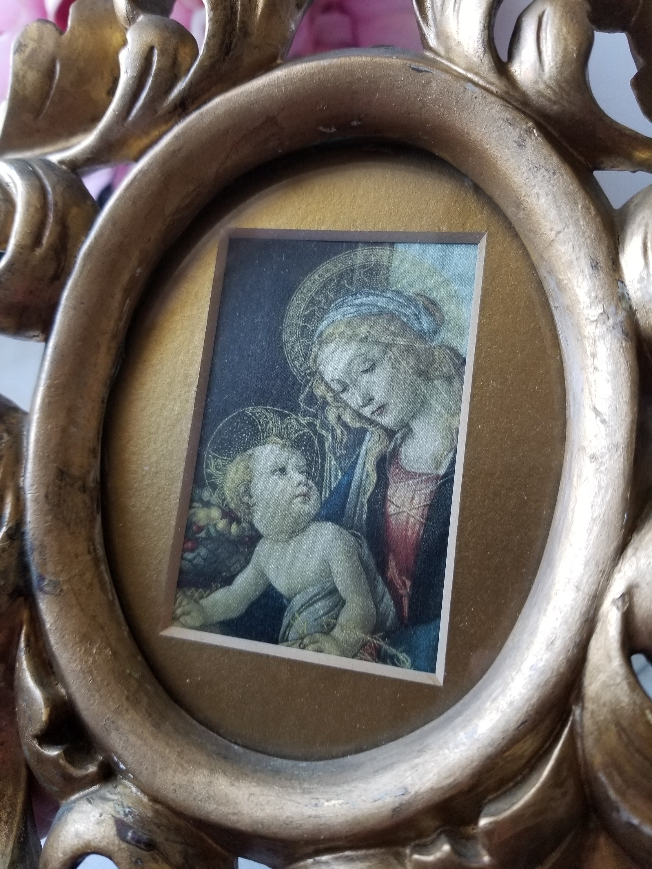 Vintage Wooden Ornamental Frame, Wooden Frame, Religious Image or Paint ...