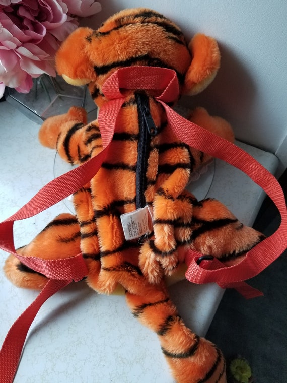Vintage Tigger Backpack Plush Bag 12" Winnie the Pooh… - Gem
