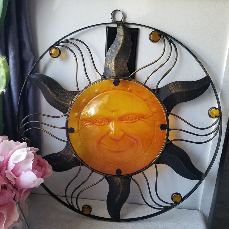Large Metal Sun Wall Art - Etsy