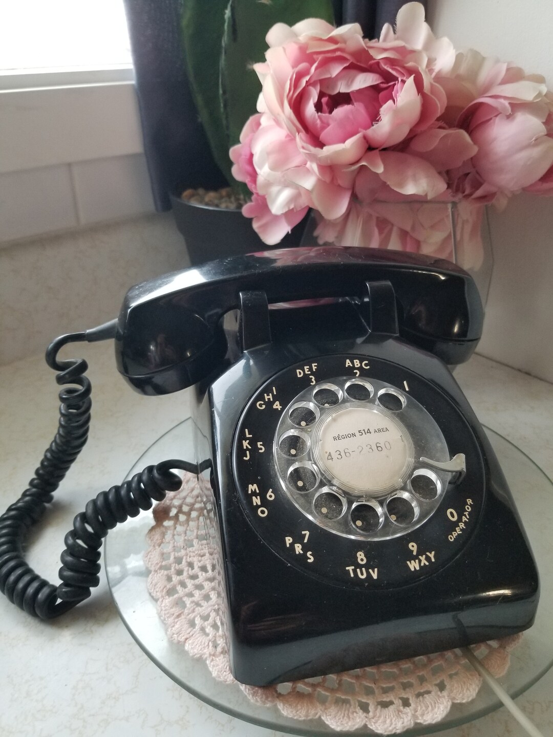 Vintage Rotary Phone, Black Retro Style, Northern Electric, Vintage ...