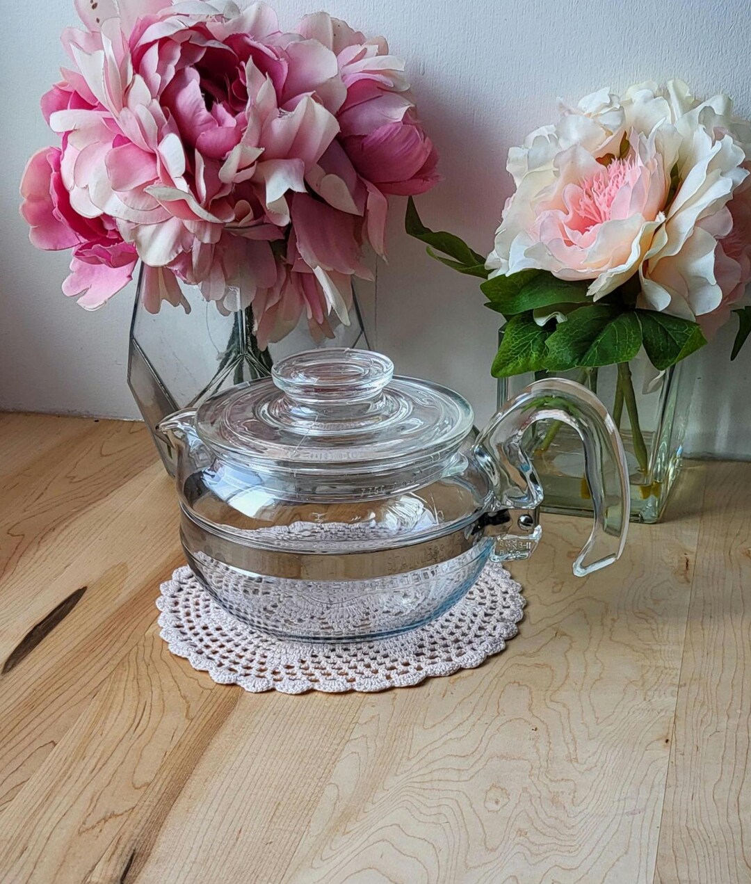 Vintage Pyrex Flameware Teapot. Pyrex Flameware Coffee Pot. Vintage ...