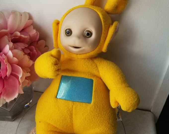 Vintage 1999 Yellow Teletubbies Laa Laa Talking Plush Playskool 16 Inc ...