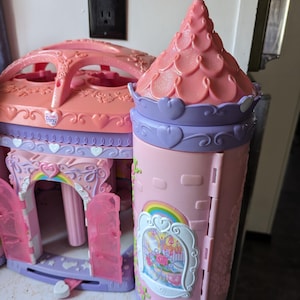 Vintage Y2K Hasbro My Little Pony Crystal Rainbow Castle Pop up Palace ...