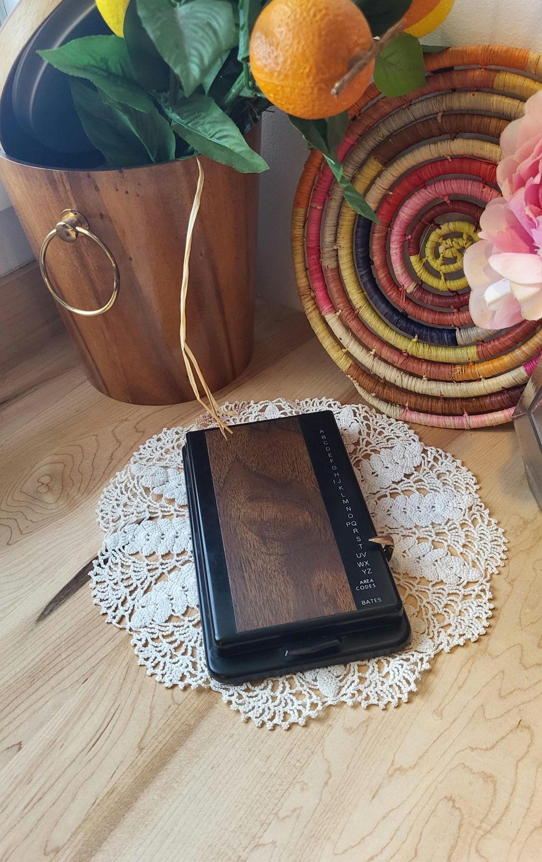 Vintage 1960s / 1970s Pop up Telephone and Address Index Card Book ...