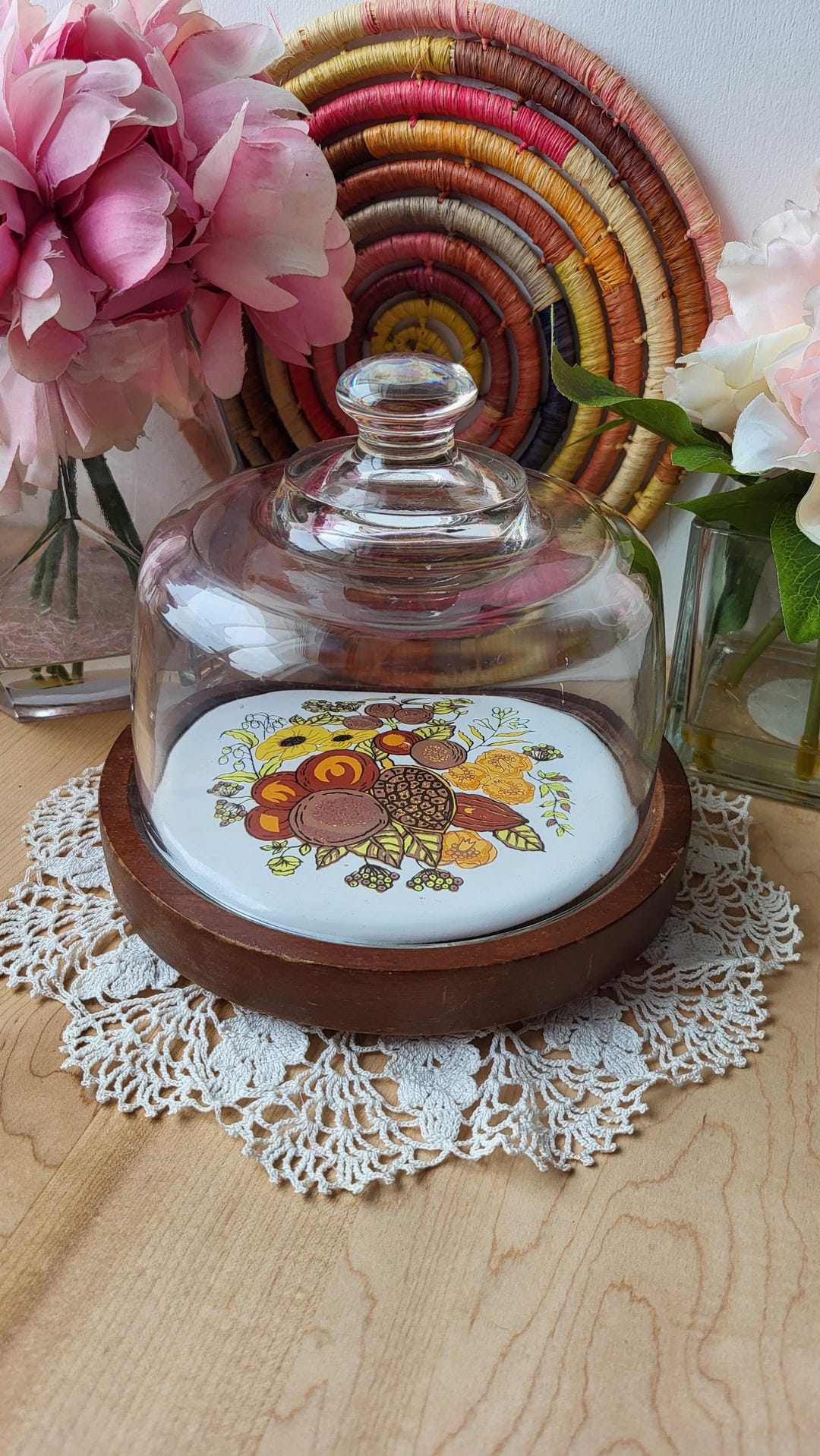 Vintage Teak Wood Cheese Board With Lid, Charcuterie Board, Retro ...