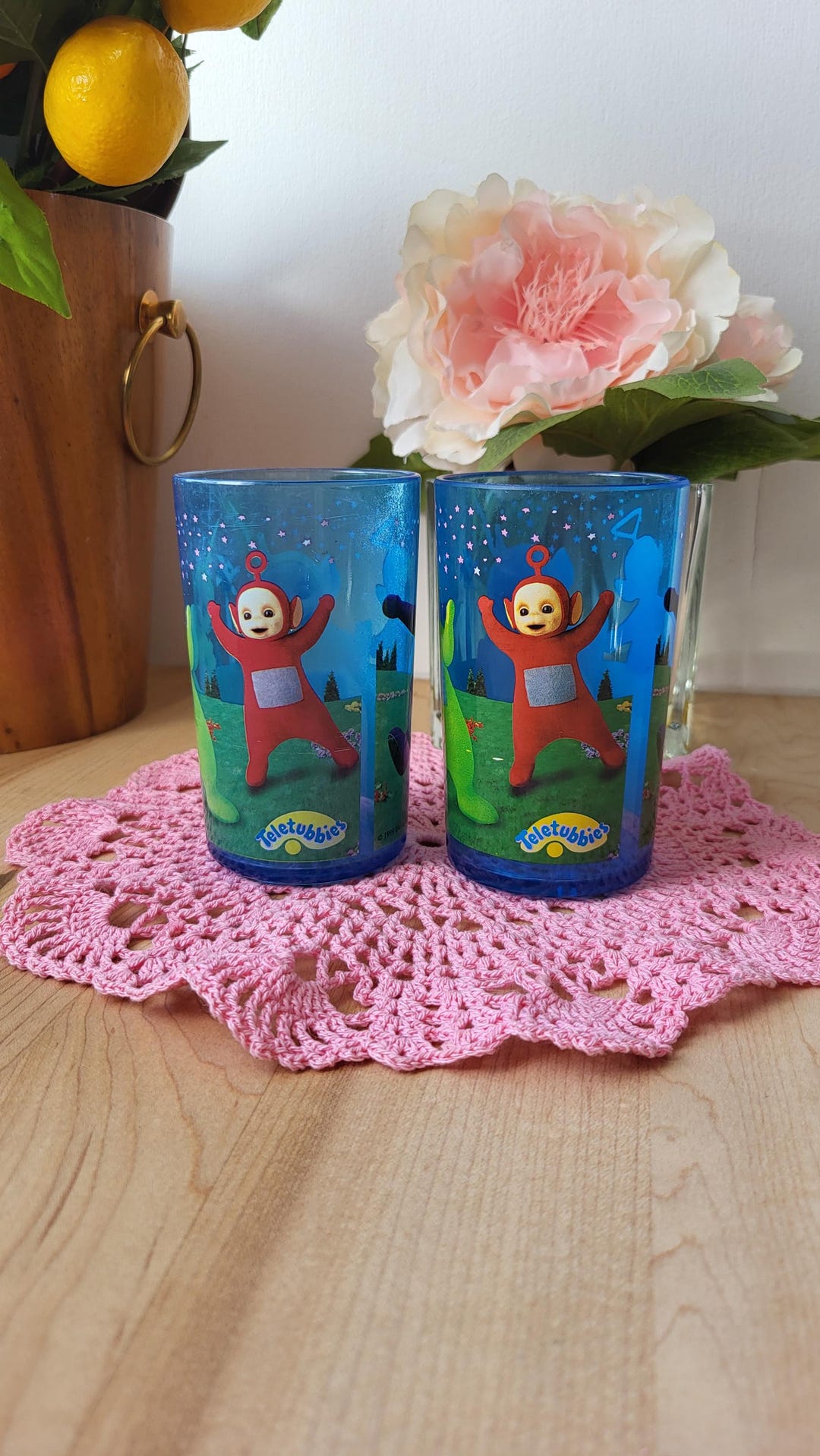 Vintage Teletubbies Cup Plastic Tumbler 90s Kid Plastic Kid Cup ...
