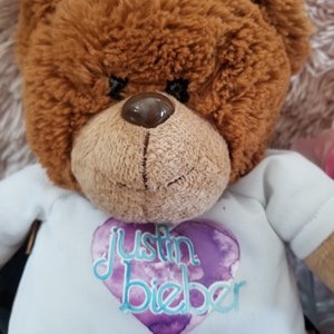Vintage Rare Justin Bieber Teddy Bear Backpack Stuffed Backpack - Etsy