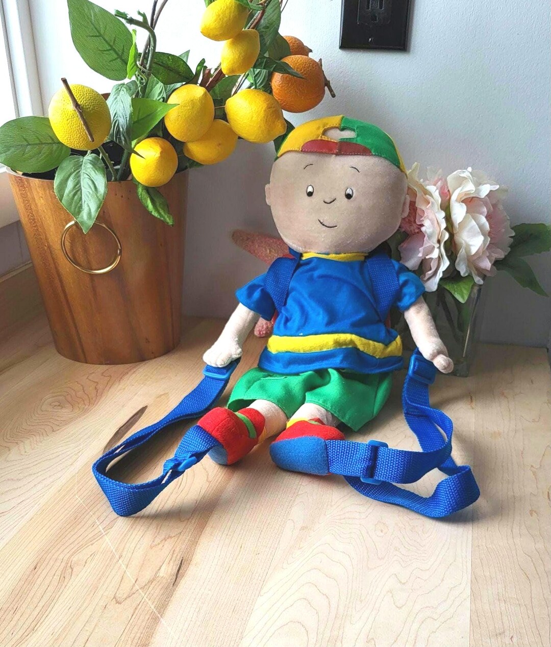 Vintage Backpack Caillou. Cute Caillou Plush & Beans Doll. 2001 Cinar ...
