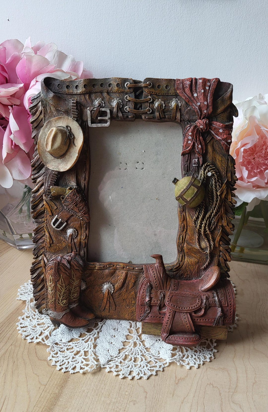 Vintage Western Boots Photo Frame- 4” X 6” - Etsy