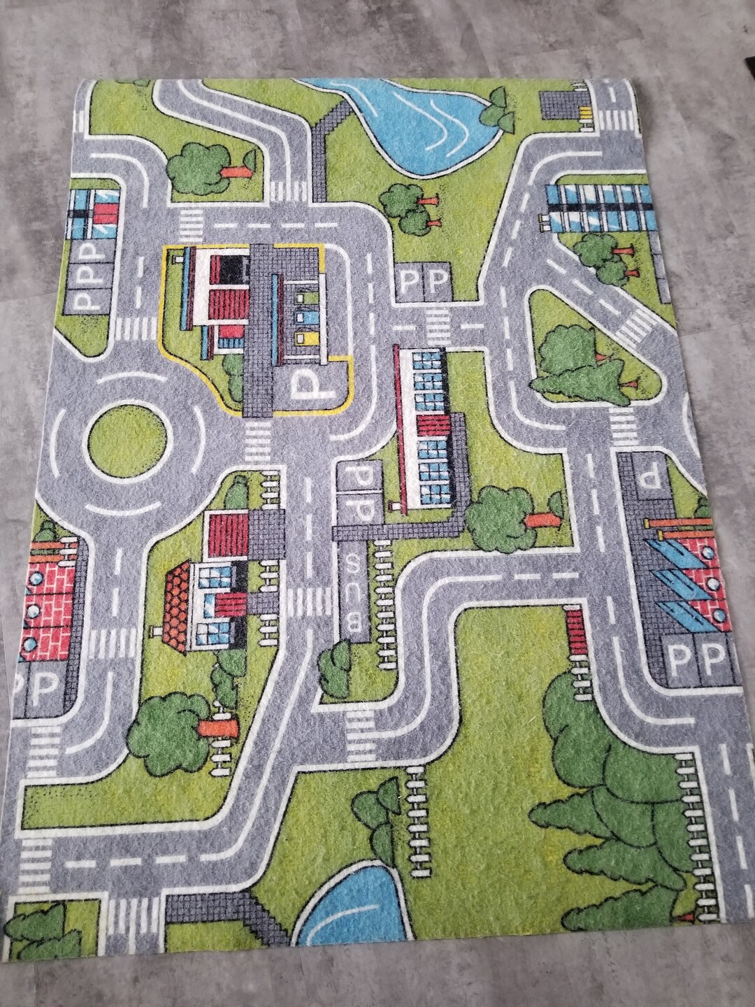 Vintage 90s Boys Men Collectibles Toy Car Mat Rug Bedroom Home Decor ...
