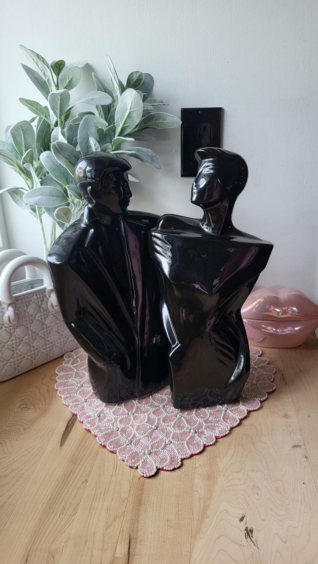 Vintage Large Art Deco 80’s Lindsey B Balkweill Styled Rick Rachel ...