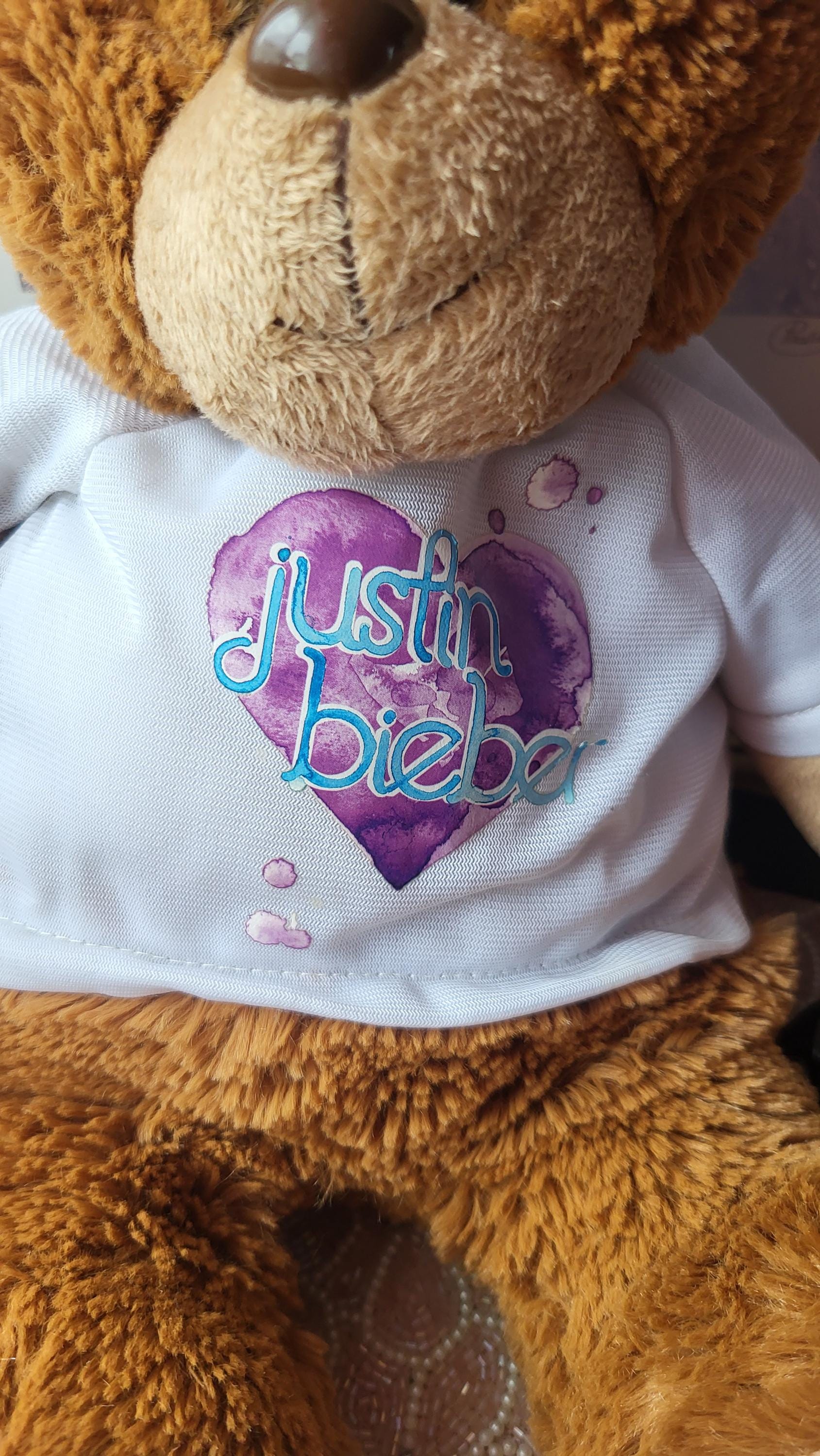 Vintage Rare Justin Bieber Teddy Bear Backpack Stuffed Backpack - Etsy