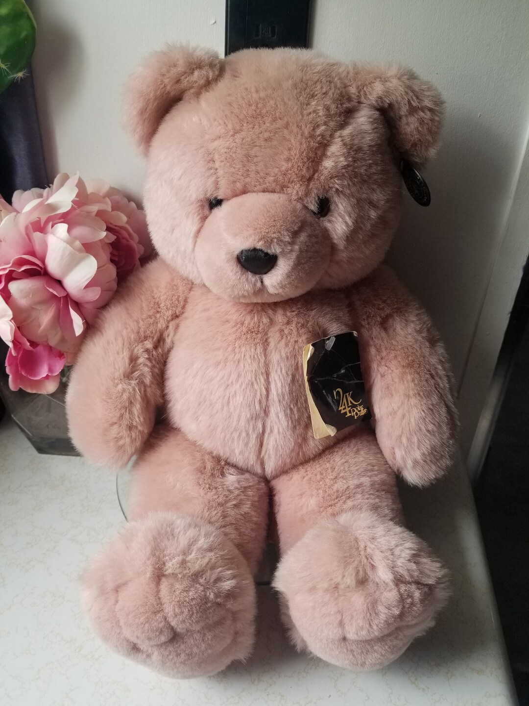 Rare Vintage 90's Pink Teddy Bear 24K New With All Tags NOS - Etsy