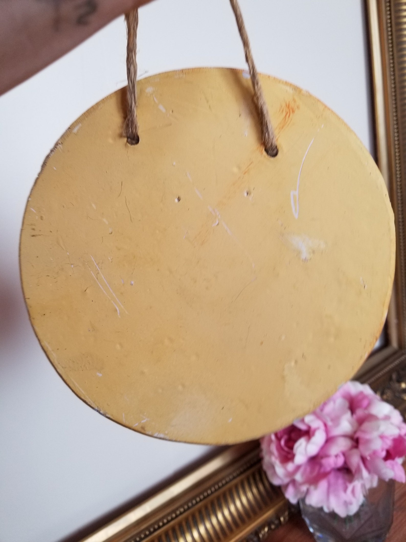 Vintage Terra Cotta Sun & Moon Wall Hanging - Etsy