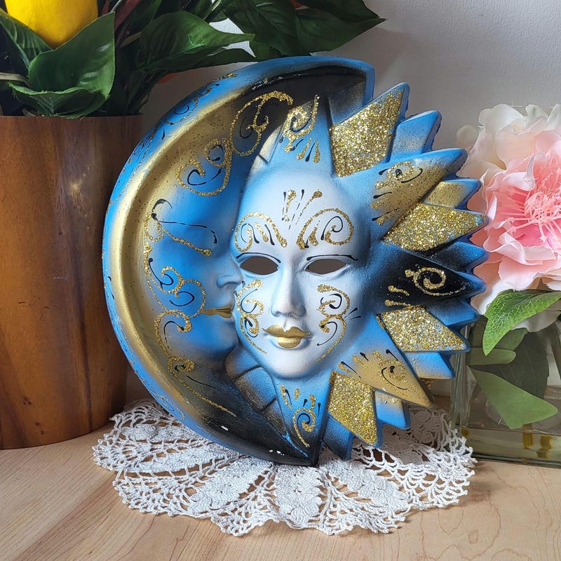 Sun and Moon Mask - Etsy