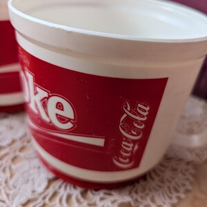Vintage Set of 2 Coca Cola Coke Trademark Plastic Cups Made in Canada ...