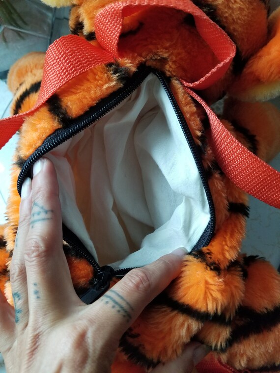 Vintage Tigger Backpack Plush Bag 12" Winnie the Pooh… - Gem