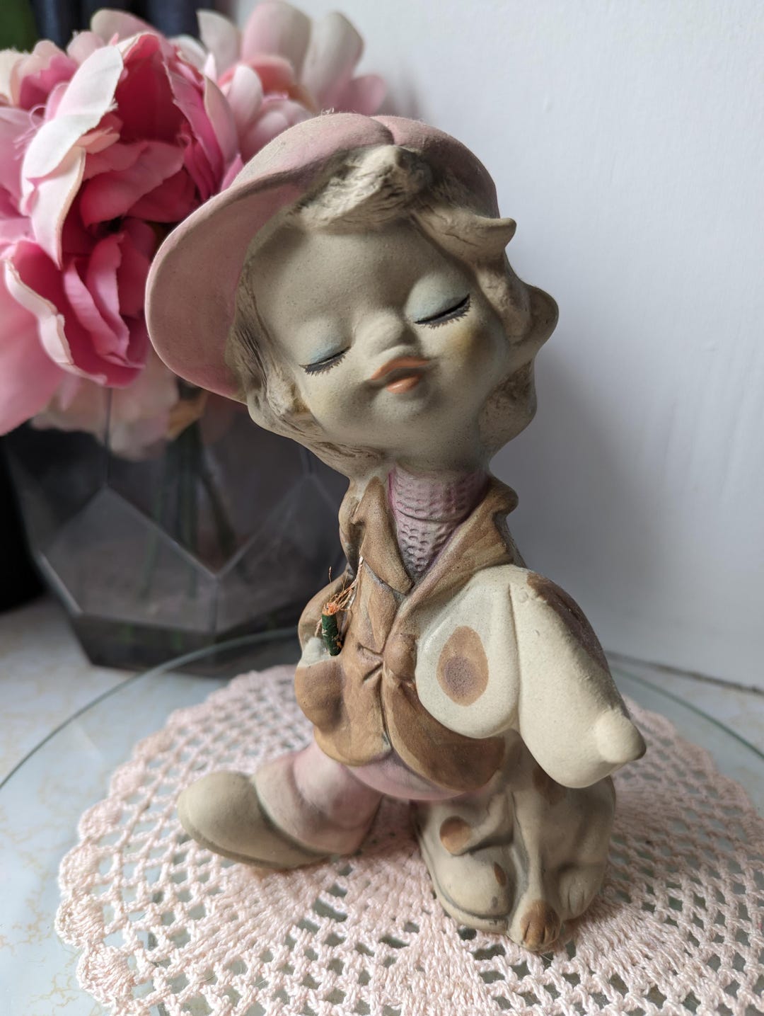 Vintage 70's Genin Trudeau Japan Figurine of a Little Boy or Girl With ...