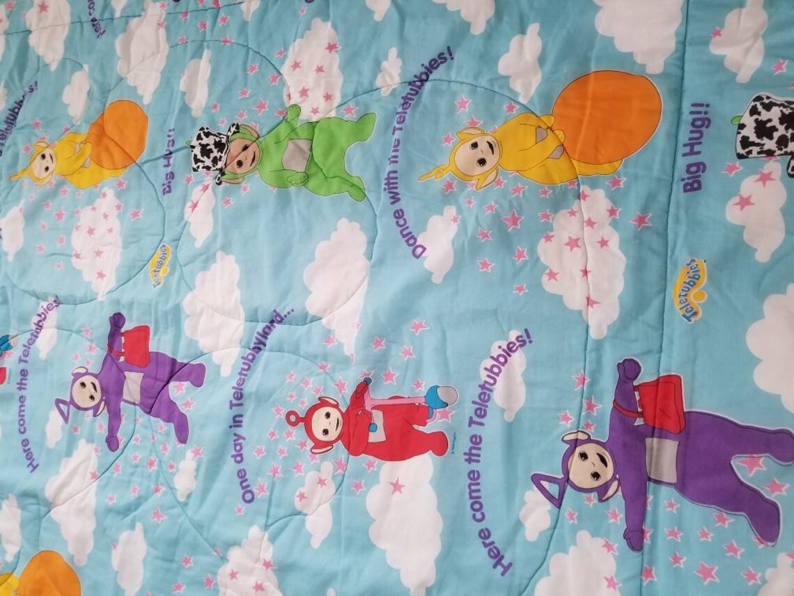 Vintage Années 1990 Teletubbies Twin Size Comforter Blanket - Etsy