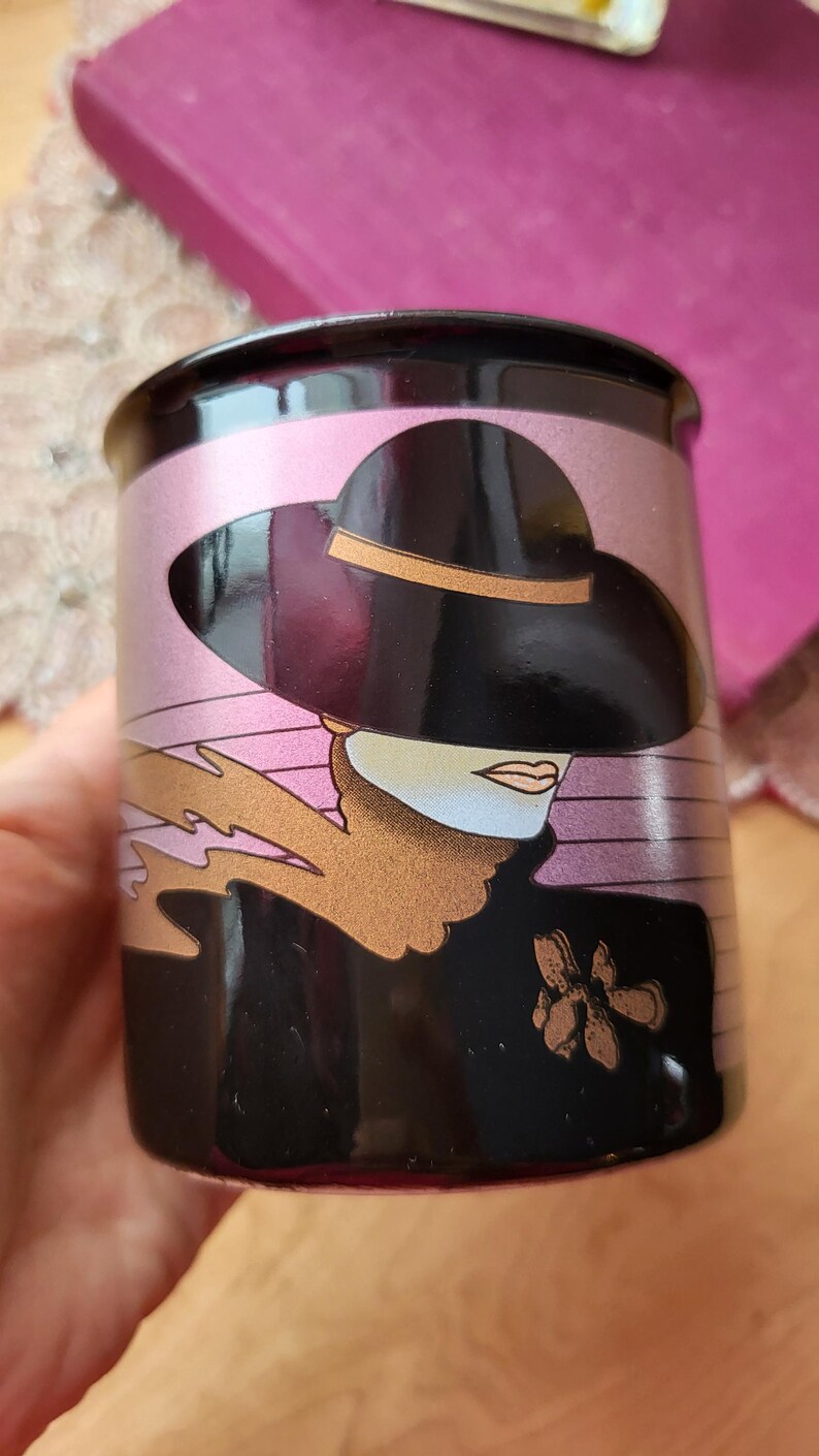 Vintage Art Deco 80s Mug, 1980's Lady Mug, Art Deco Revival, Coffee Cup ...