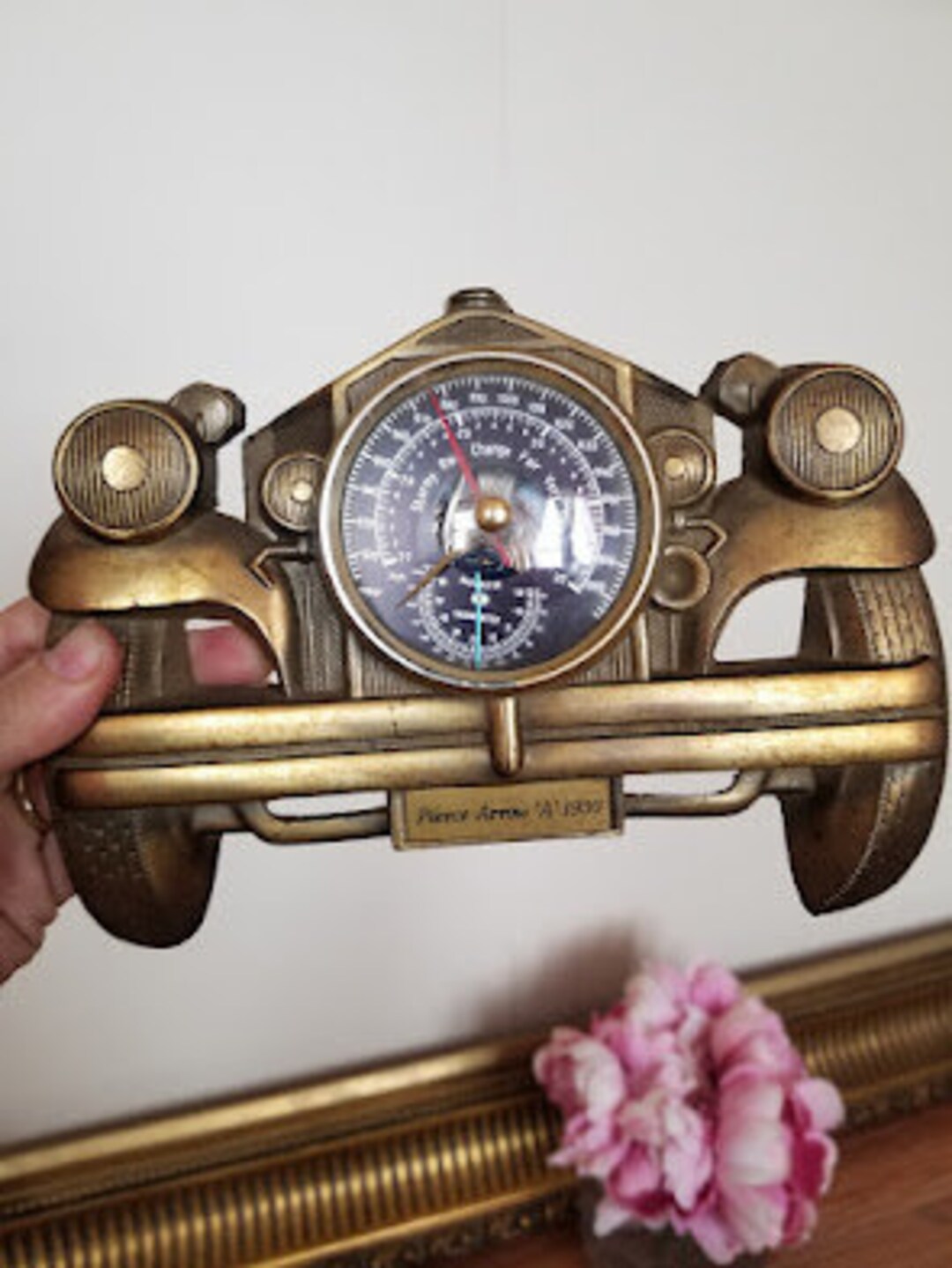 Vintage Tulip Brands Fancy Barometer 1930 Pierce Arrow A Gift for Him ...