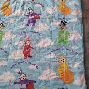 Vintage Années 1990 Teletubbies Twin Size Comforter Blanket Enfants ...