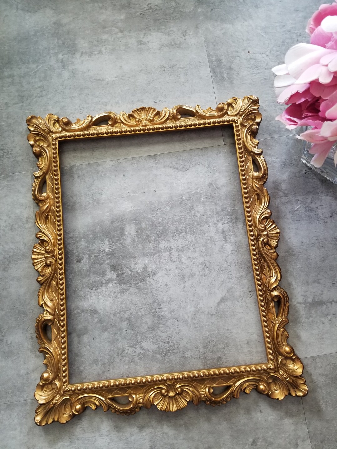 Vintage Italian Picture Frame, Pair of Ornate Florentine Renaissance ...