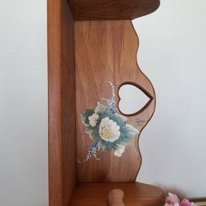 Vintage Cutest Wooden Heart Shelf Handmade and Handpainted - Etsy