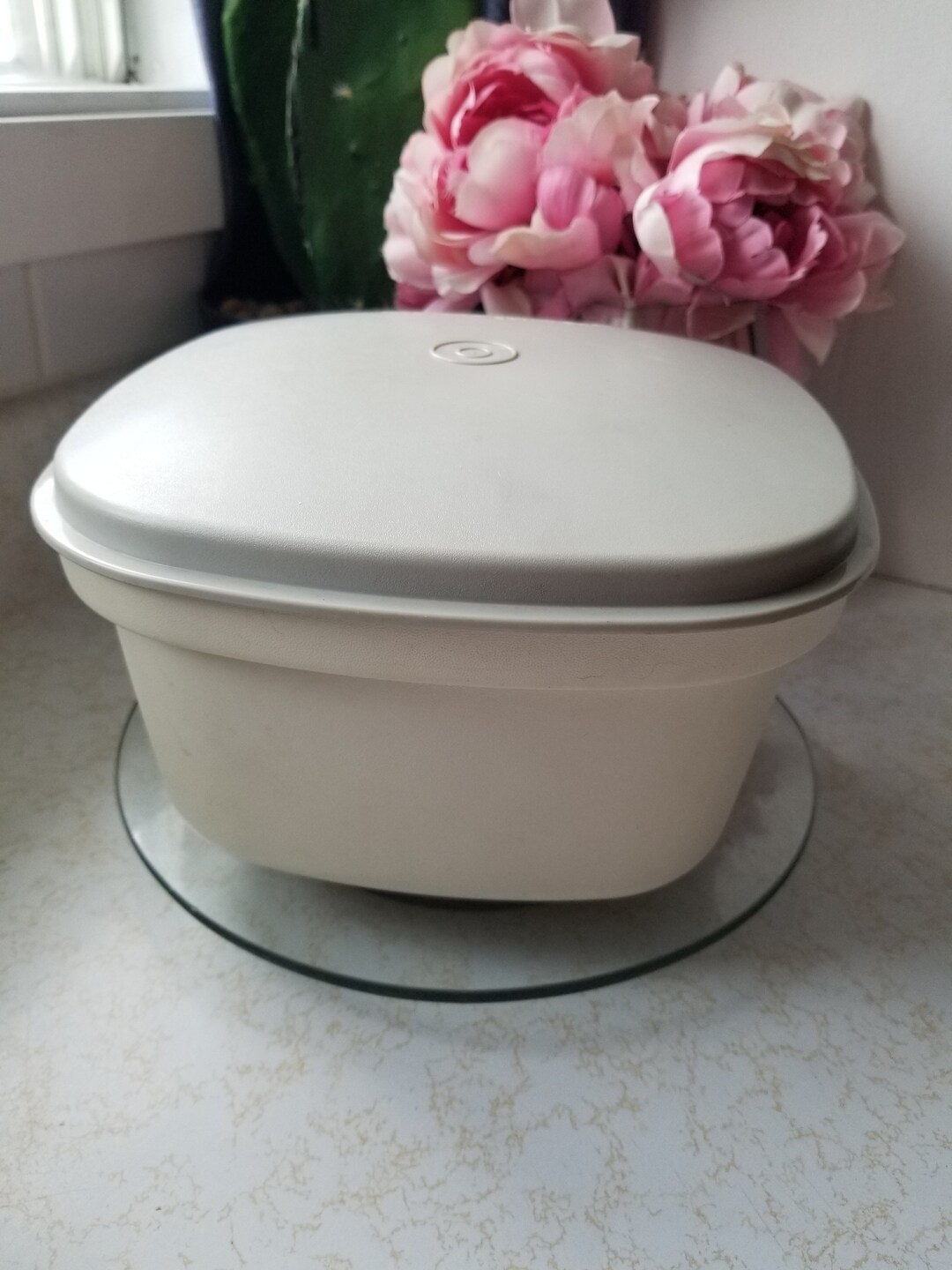 Vintage Années 1970 Tupperware Square Couvert Steamer/strainer Bowl 869 ...