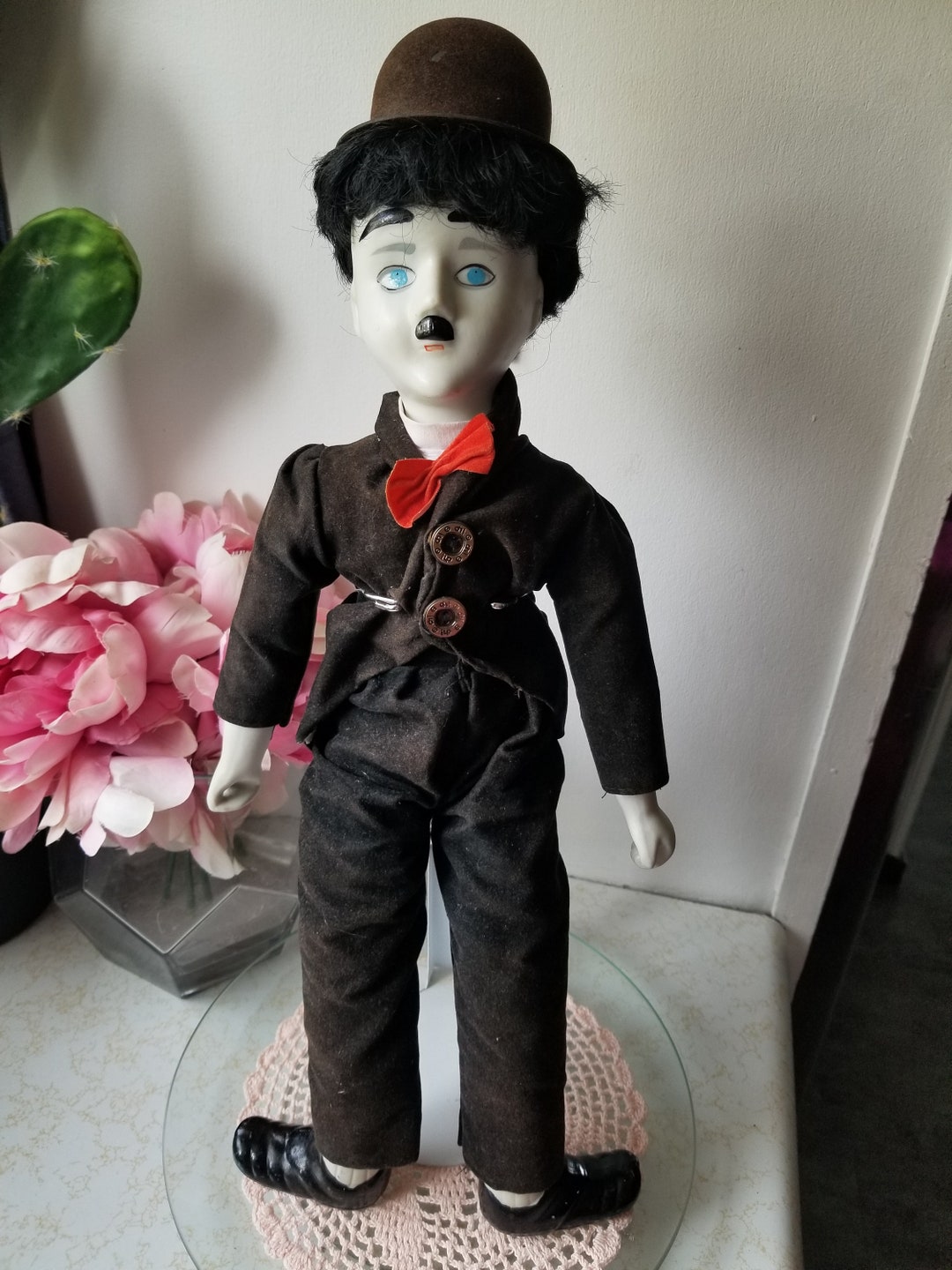 Vintage Charlie Chaplin Doll Porcelain Head Hands Feet 18” - Etsy