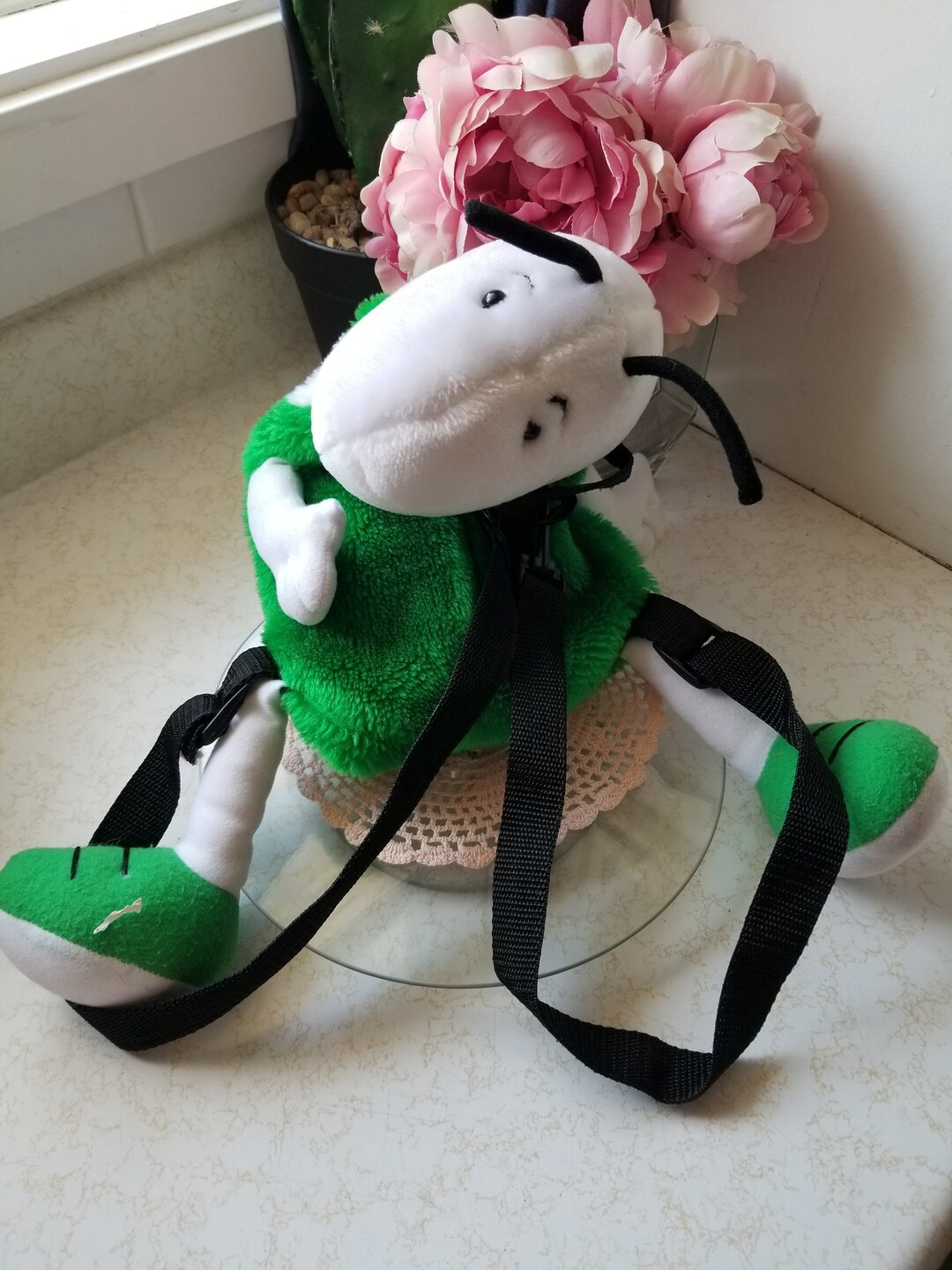 Vintage 90's Green Lady Bug Plush Backpack Rare - Etsy