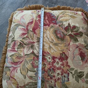 Cabbage Rose & Lily Floral Square Accent Decorative Bed Couch Pillow 15 ...