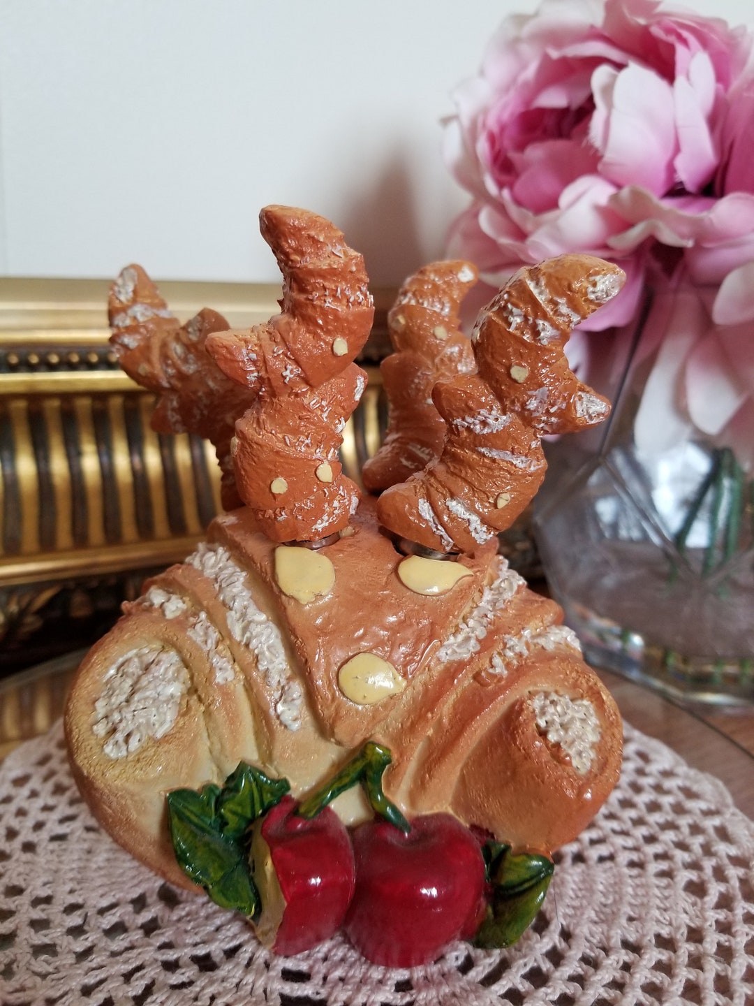 Vintage 90's Set of 4 French Croissant Butter or Cheese Knife With ...