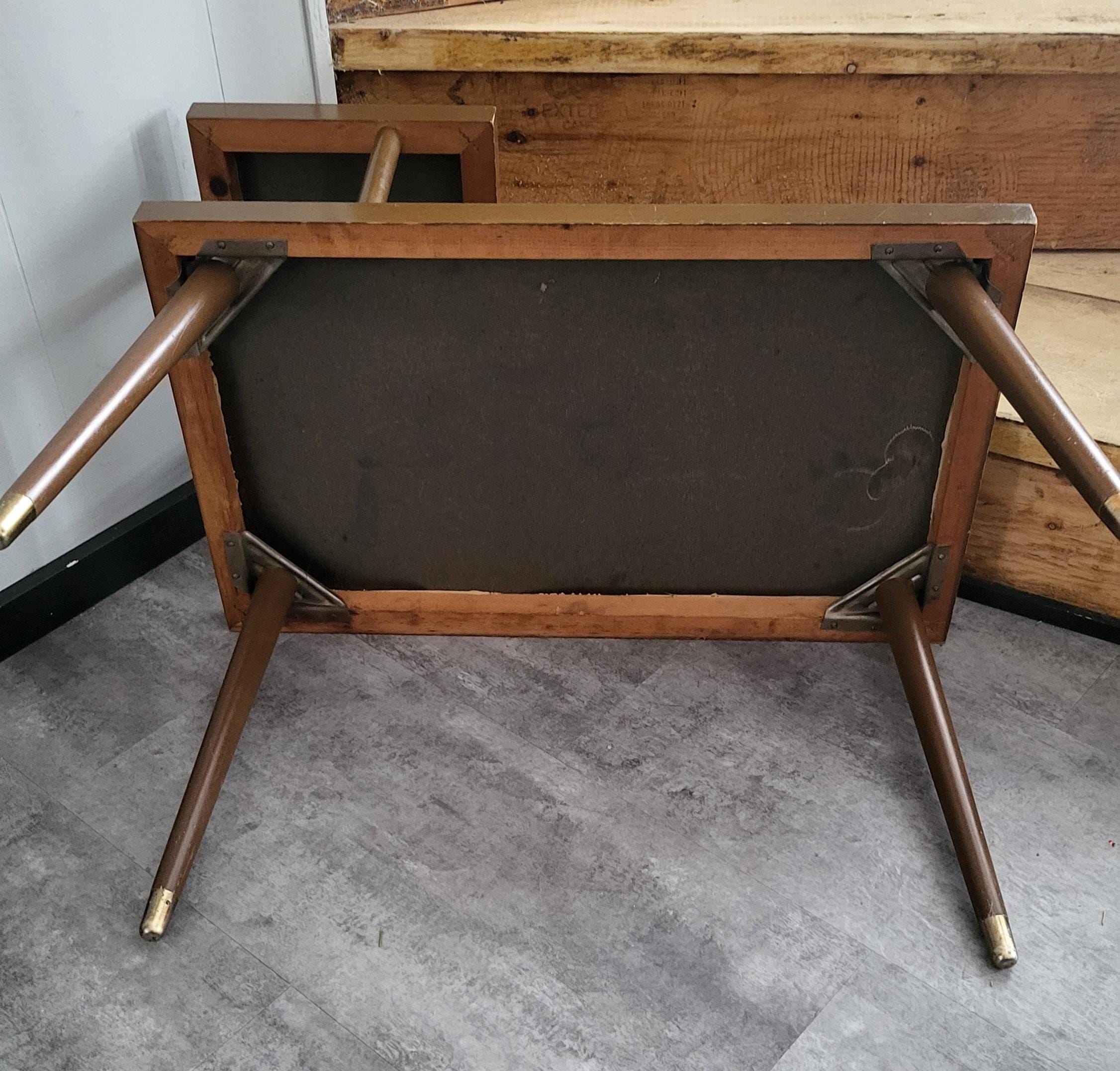 Vintage MCM Faux Wood Table 2 Tier Spindle Style Side End Bedside ...