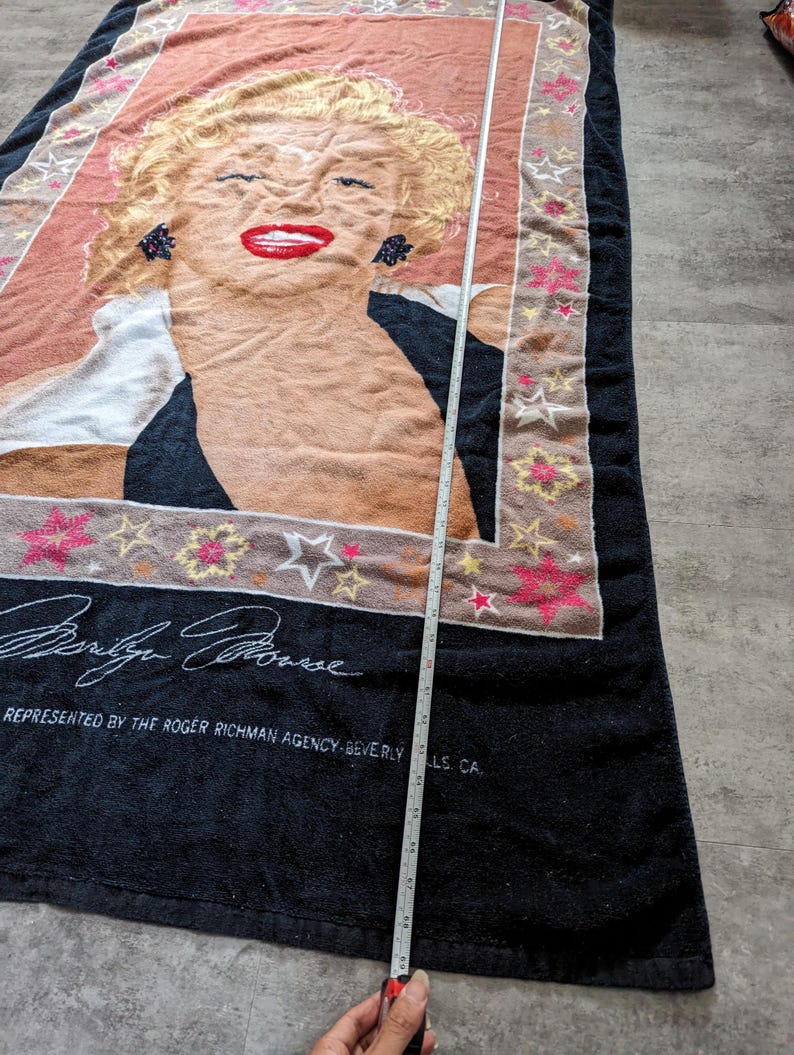 Vintage RARE 1988 Marilyn Monroe by Roger Richman Beach Large Towel - Etsy