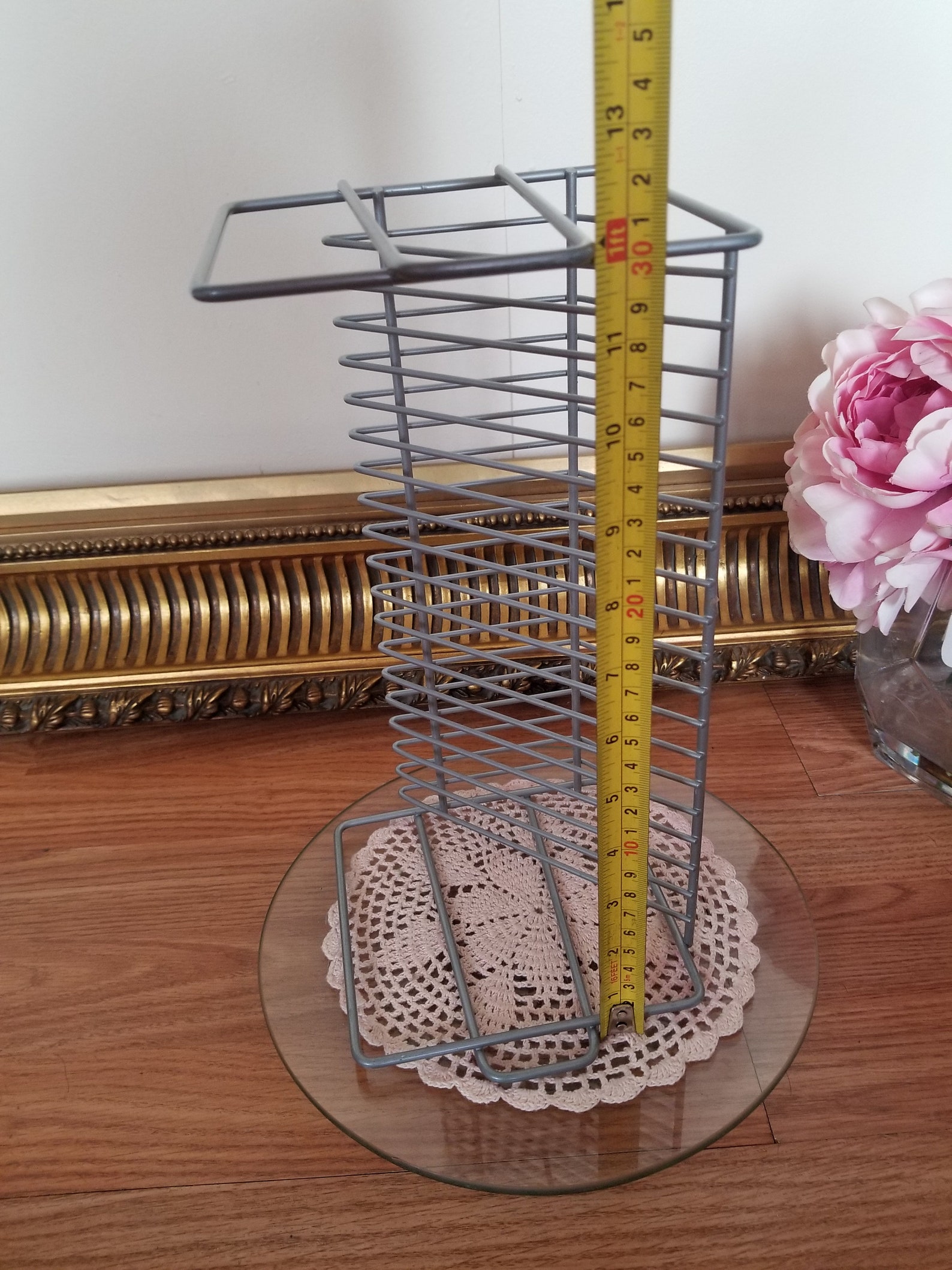 Vintage CD Shelf, CD Stand, Shelf 80s, CD Frame Metal, Vintage Record ...