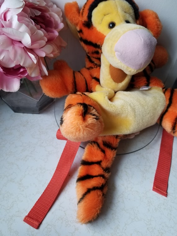 Vintage Tigger Backpack Plush Bag 12" Winnie the Pooh… - Gem