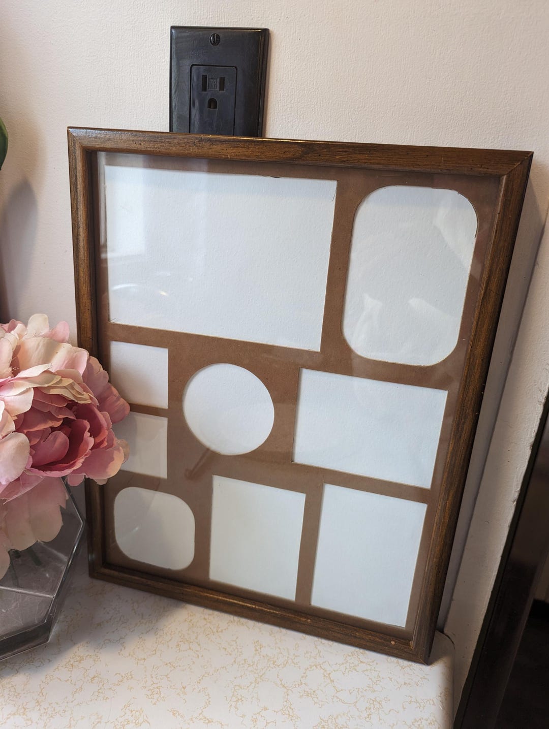 MCM Wooden Multi-window Frame, 60s/70’s Mid Century Modern Family Photo ...