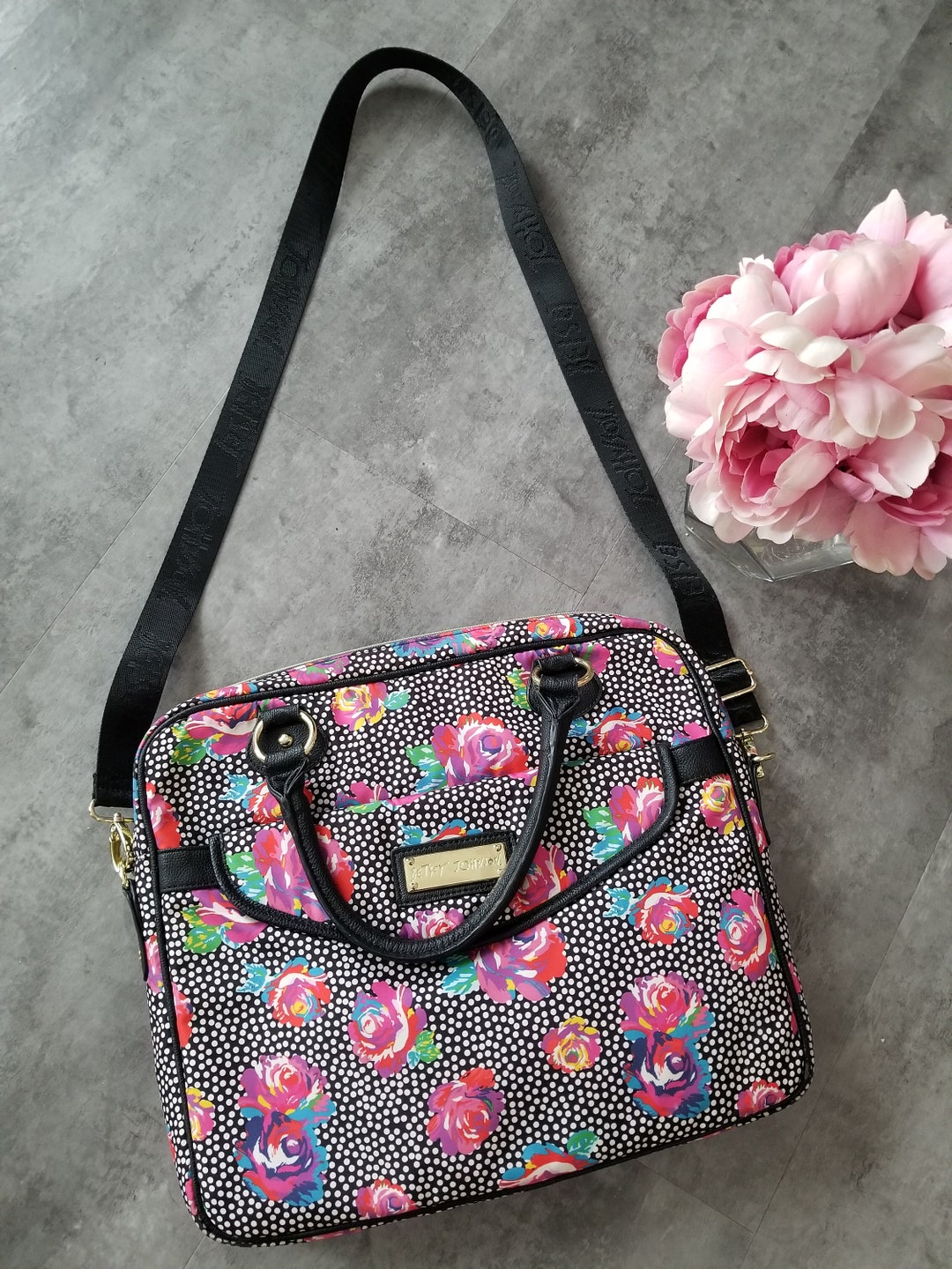 Vintage Y2K Betsey Jonhson Flower Laptop Bag - Etsy